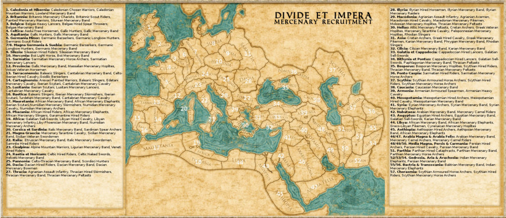 Area of Recruitment (AOR) - Divide et Impera